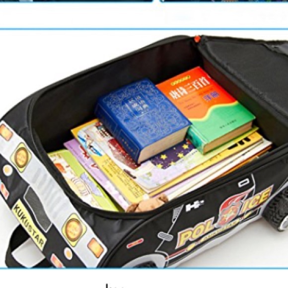 Kukustar | Accessories | Kukustar Police Car Backpack Travel Bag ...